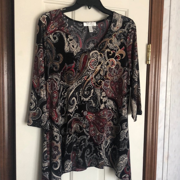 Tops | Decorated Shirt | Poshmark